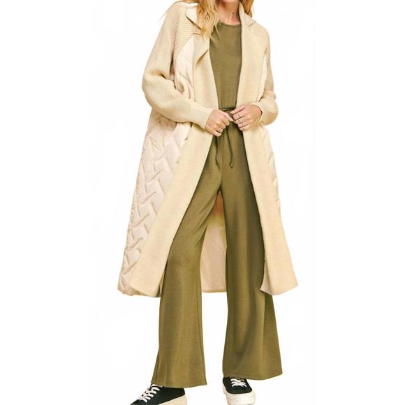 DAVI & DANI | Jackets & Coats | New Davi Dani Quilted Long Jacket In ...